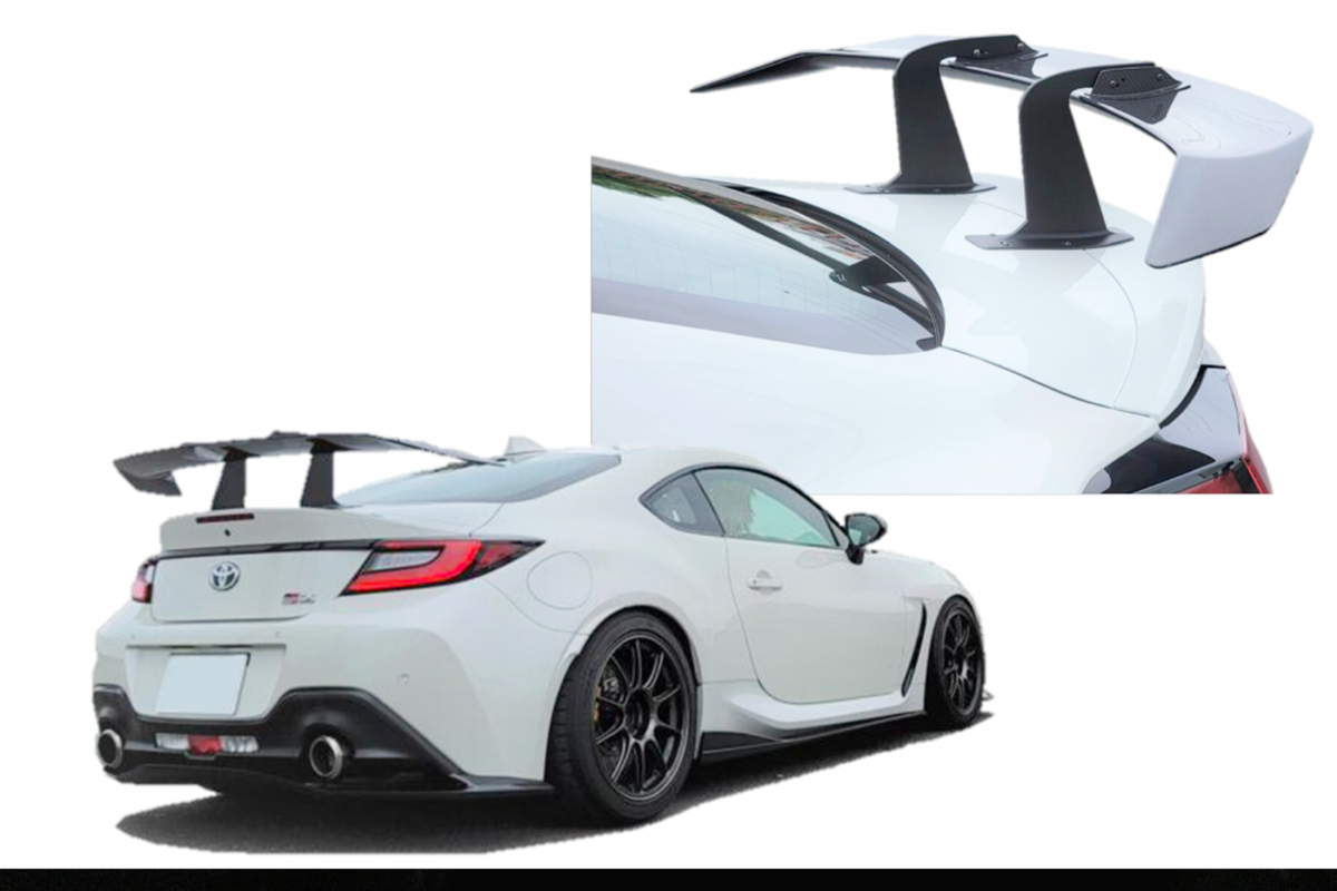 GReddy X VOLTEX GR86 Rear Wing with Center Swan Neck Uprights, Carbon ...